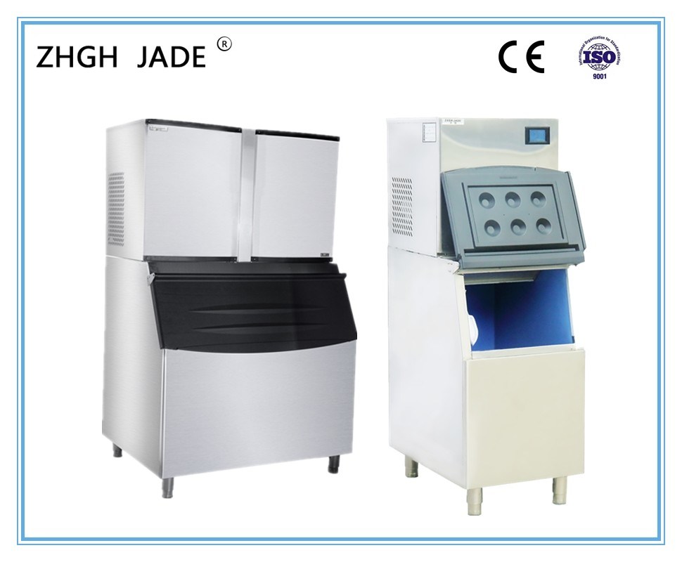 Commercial Ice Cube Maker Machine 10A Power Plug Stainless Steel 304 ...