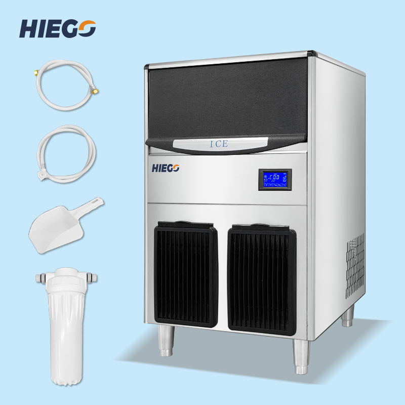 100KG/24Hr Crescent Ice Machine R404 45kg Clear Ice Making Machine For ...