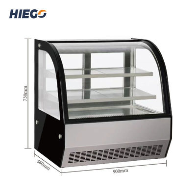 Confectionery Curved Cake Showcase Chiller Commercial Cake Display ...