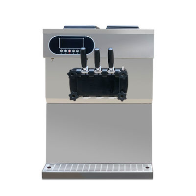 36-38l Commercial Table Top Ice Cream Machine 3 Flavor Commercial ...