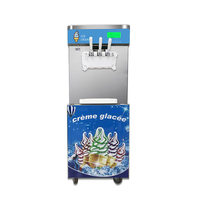 58L/H Commercial Ice Cream Machine A Glace Air Cooling Italian Gelato Maker